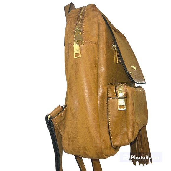 Steve Madden | Bags | Steve Madden Camel Color Backpack With Adjustable ...